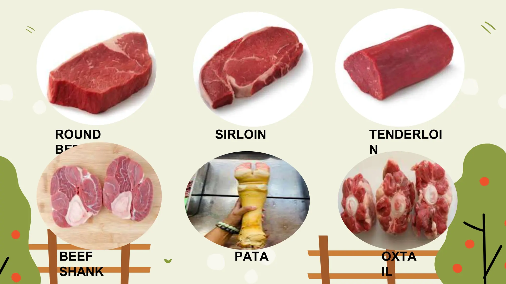 different cuts of meat | PPTX