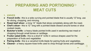 different cuts of meat | PPTX