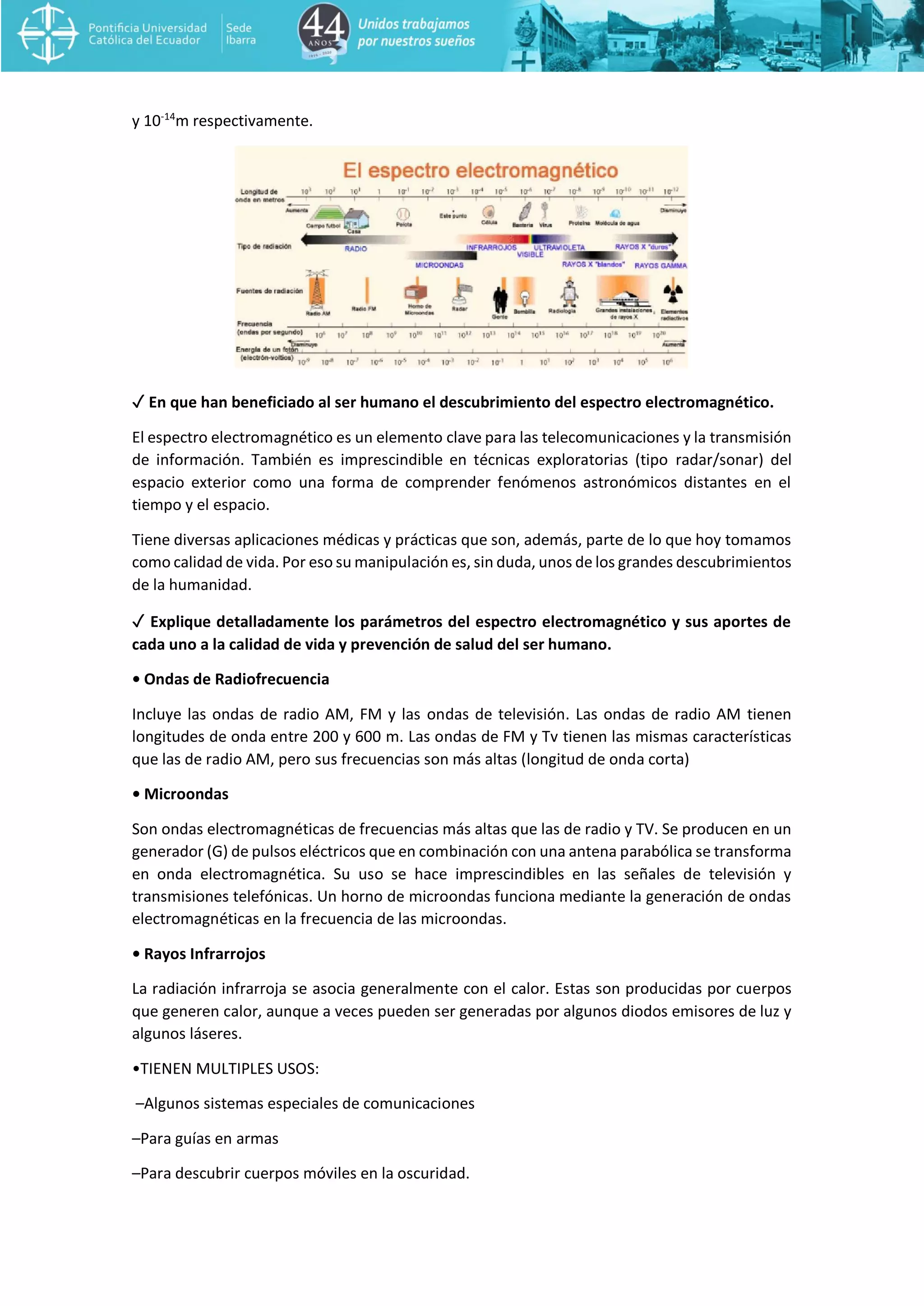Luz y espectro electromagnetico | PDF
