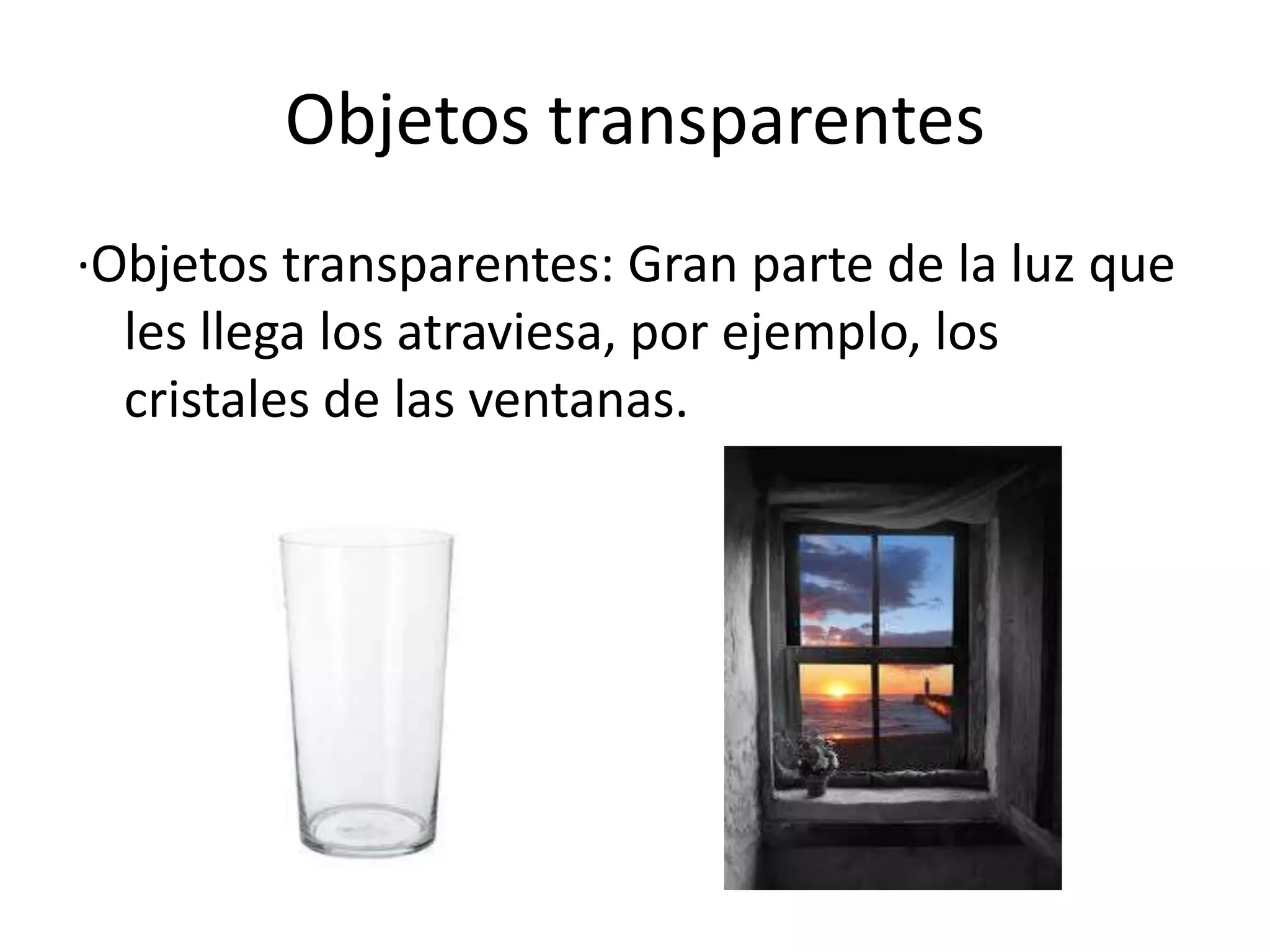 Luz y objetos | PPT