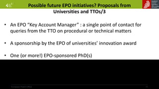 The EPO and Tecnology Transfer: a brief overview 4T-Tech Transfer Think ...