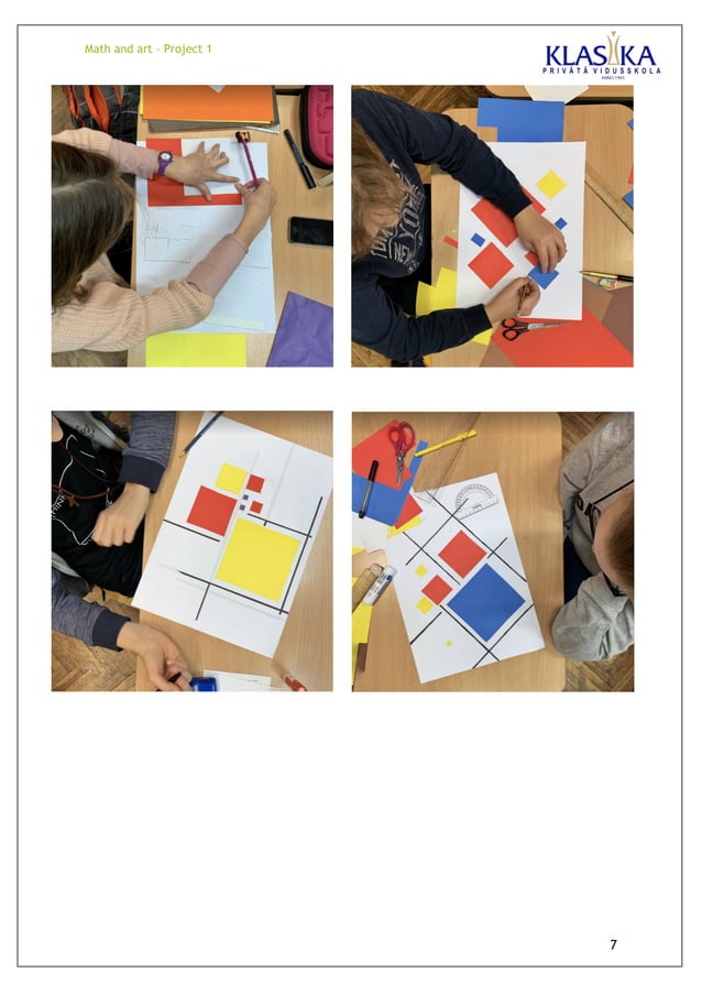 Polygon art and golden ratio inspired by Piet mondrian | PDF