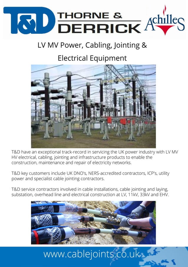 T&D LV-MV Electrical Equipment Power Cabling Jointing Overview | PDF