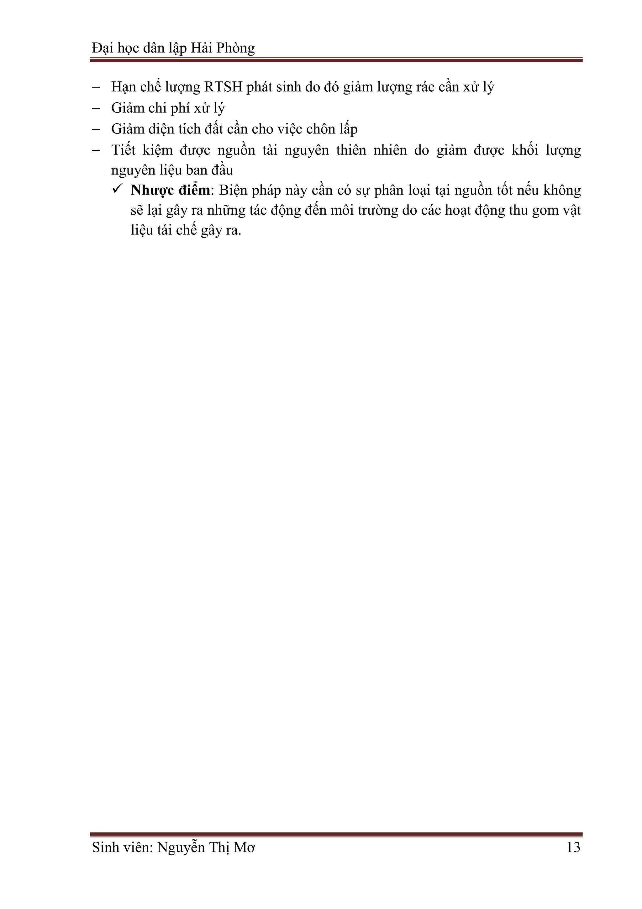 Luận văn: Hiện trạng thu gom, xử lý chất thải rắn sinh hoạt, HOT | PDF