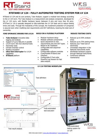 RTStand LV 124 - fully-automated testing system for LV 124 | PDF