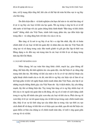 Luận văn tốt nghiệp: Bảo Tàng Vũ Khí Chiến Tranh, HOT | PDF