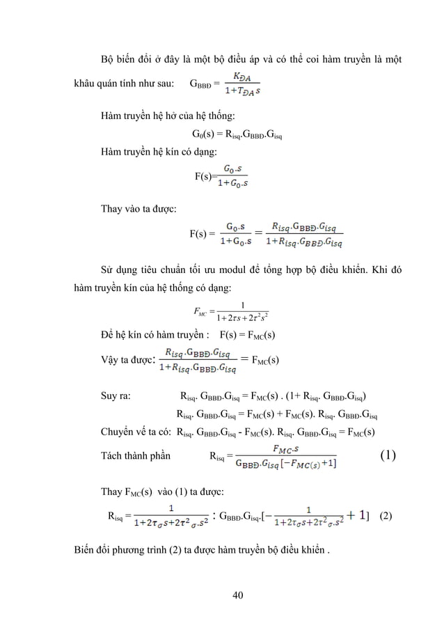 Đề tài: Hệ thống tự động truyền động điện động cơ dị bộ rotor, HAY | PDF
