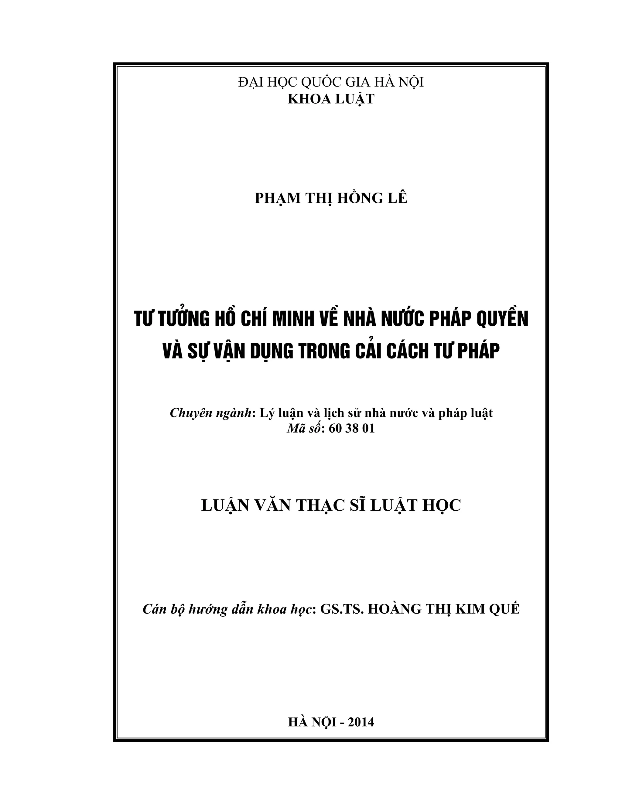 Tư tưởng Hồ Chí Minh về nhà nước và vận dụng trong cải cách | PDF