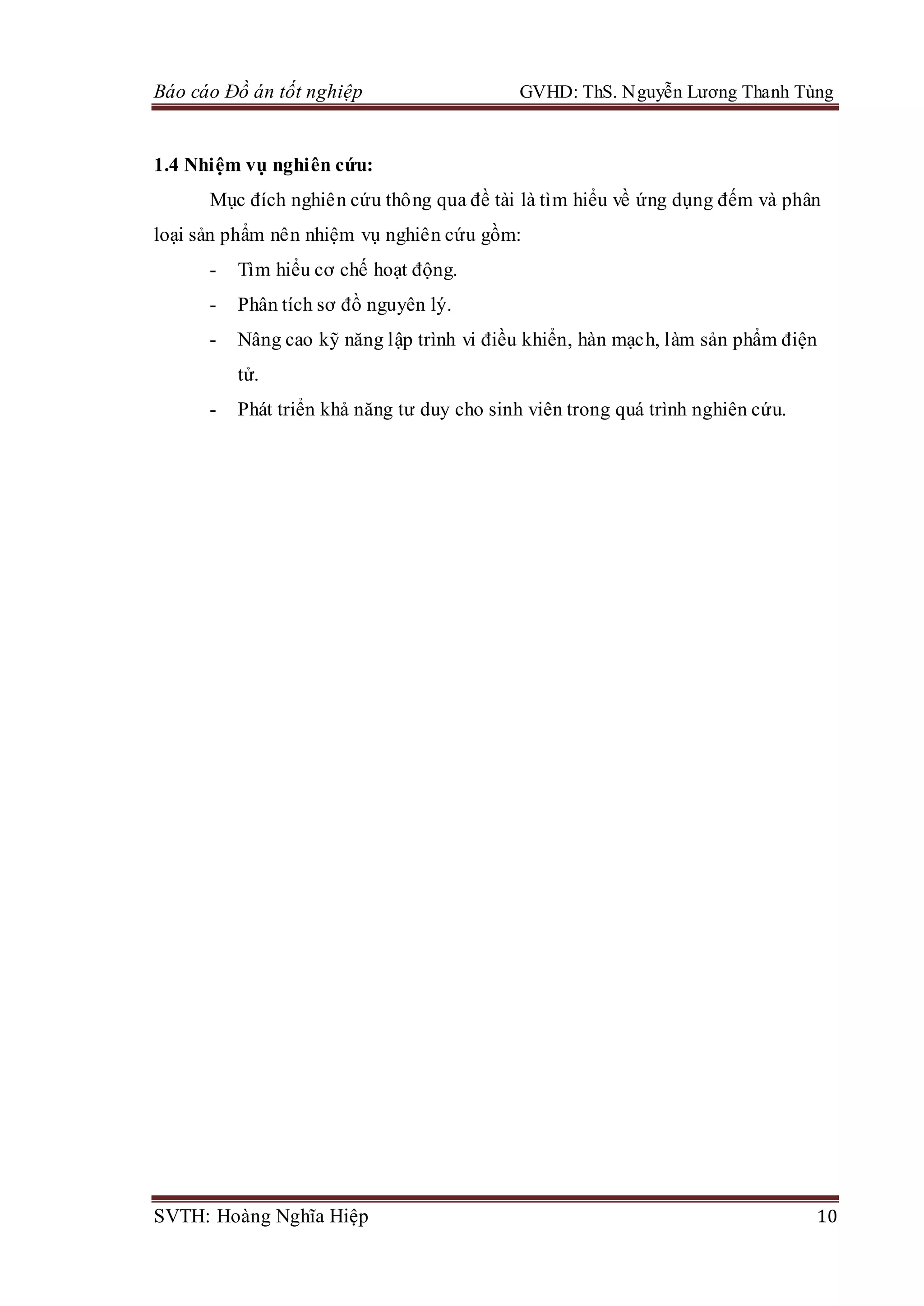 Đề tài: Mô hình phân loại sản phẩm theo chiều cao dùng Arduino | PDF