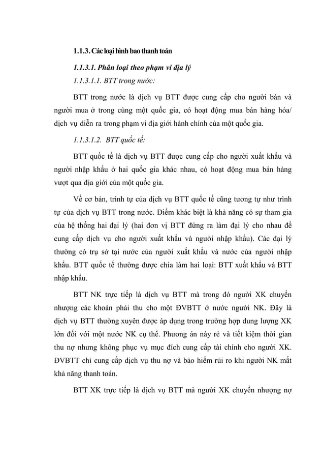 Đề tài: Pháp luật về hoạt động bao thanh toán của tổ chức tín dụng | PDF