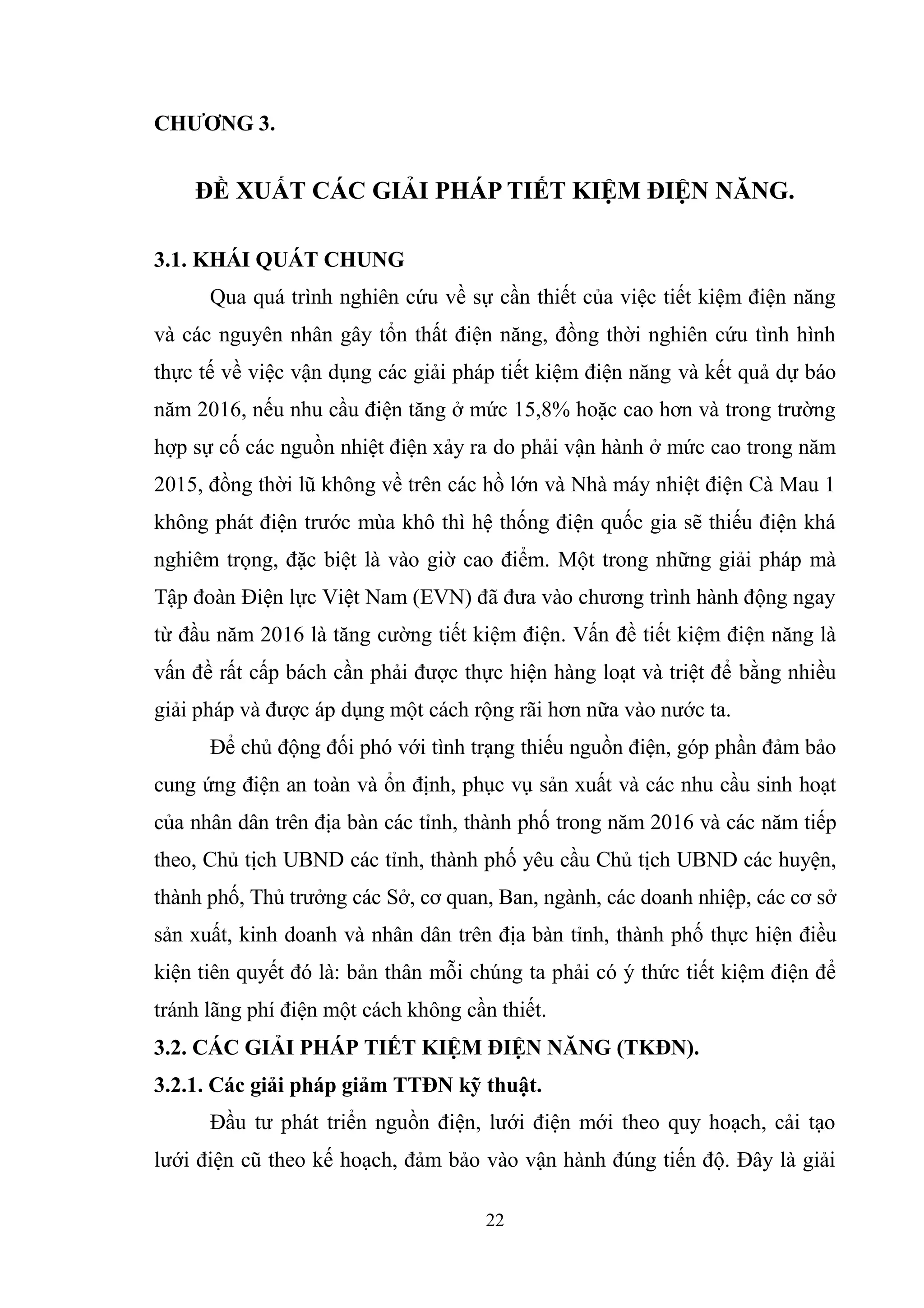 Đề tài: Giải pháp tiết kiệm điện năng ở Việt Nam hiện nay, HOT | PDF