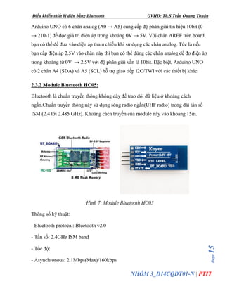 Đề tài: Mạch điều khiển thiết bị bằng Android qua Bluetooth, HAY | PDF