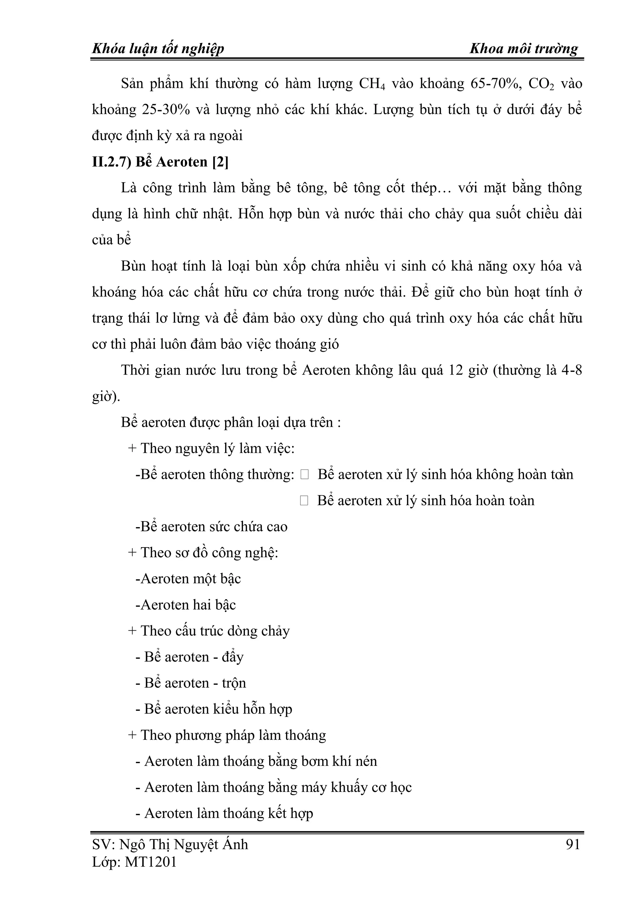 Luận văn: Thiết kế hệ thống xử lý nước thải nhà máy bia, HAY | PDF