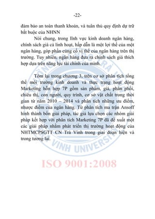 Đề tài: Giải pháp marketing nhằm phát triển thị trường Ngân hàng | PDF