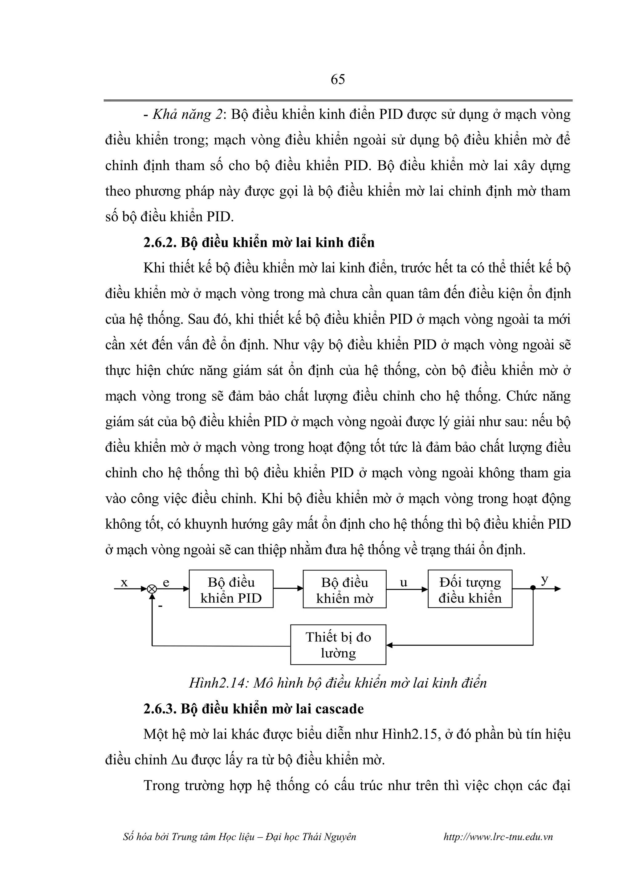 Luận văn: Nghiên cứu thiết kế bộ điều khiển PID mờ, HOT | PDF