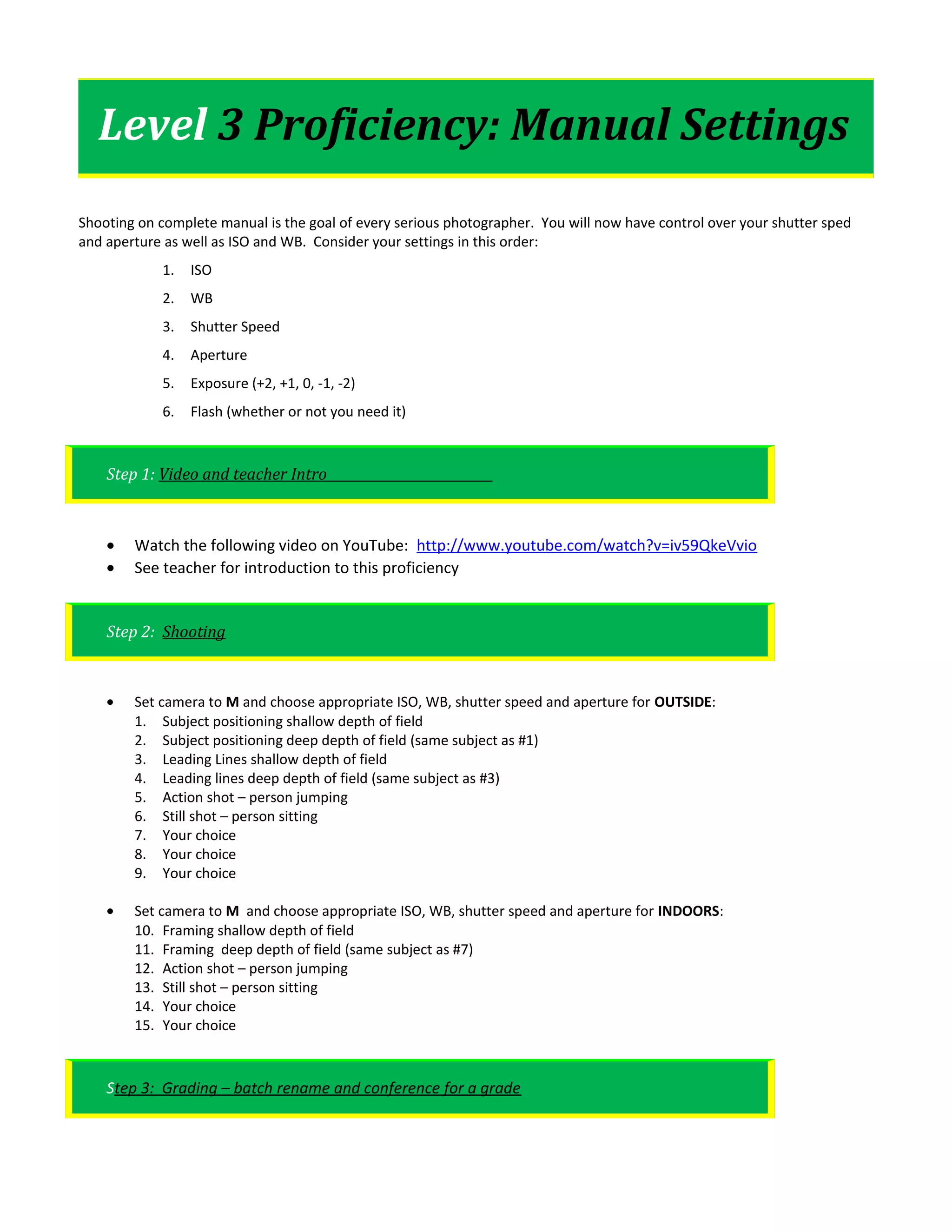 Lv3 prof man settings | PDF