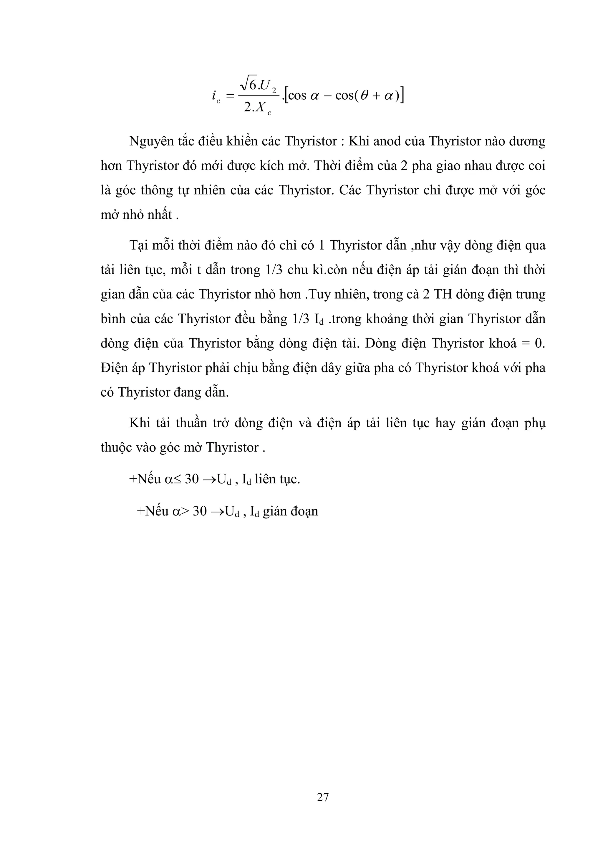 Chế tạo bộ chỉnh lưu Thyristor điều khiển động cơ một chiều, HAY | PDF