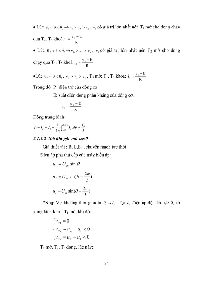 Chế tạo bộ chỉnh lưu Thyristor điều khiển động cơ một chiều, HAY | PDF