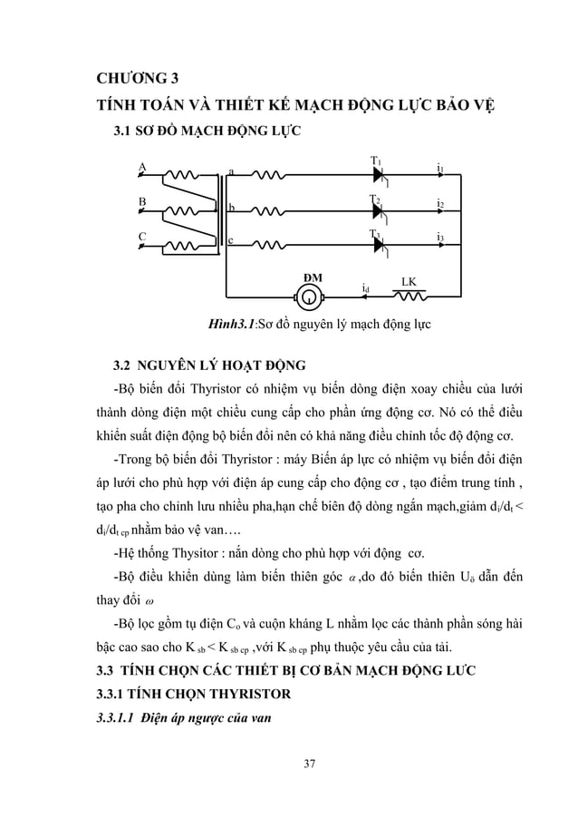 Chế tạo bộ chỉnh lưu Thyristor điều khiển động cơ một chiều, HAY | PDF