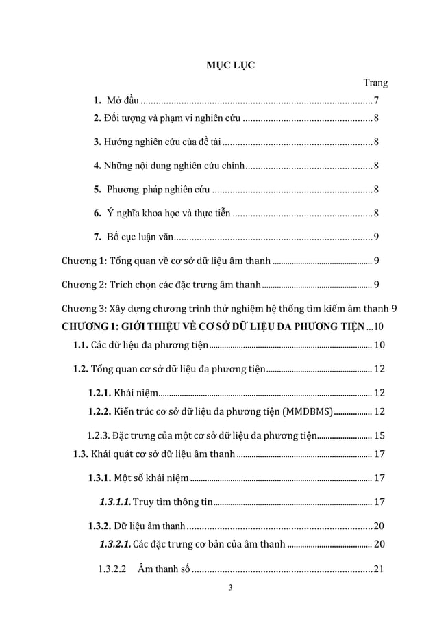 Đề tài: Xây dựng hệ thống tìm kiếm âm thanh theo nội dung, HOT | PDF