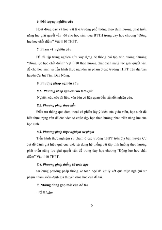 Luận văn: Phát triển năng lực giải quyết vấn đề cho học sinh qua bài tập tình huống trong dạy ...