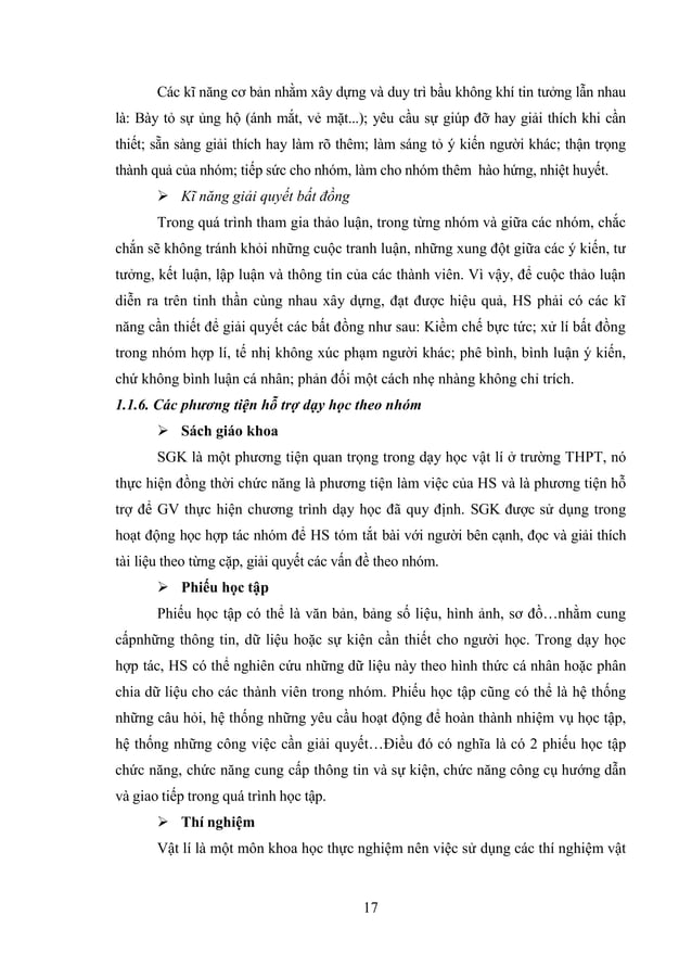 Luận văn: Tổ chức hoạt động nhóm với sự hỗ trợ của Sơ đồ tư duy | PDF
