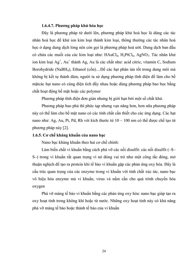 Luận văn: Tổng hợp nano bạc từ dịch chiết lá chè Truồi và bạc nitrat | PDF