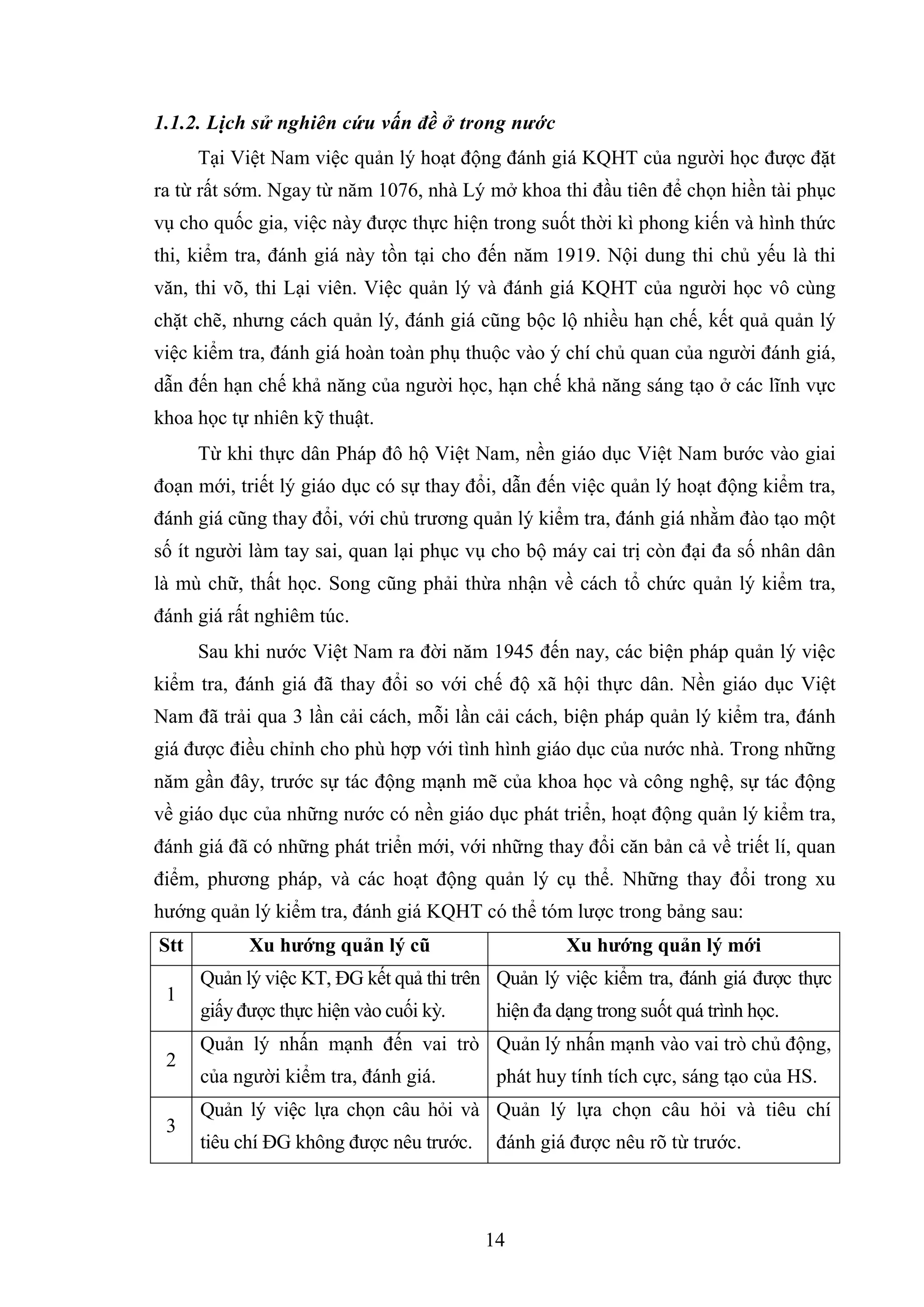 Luận văn; Quản lý hoạt động kiểm tra, đánh giá kết quả học tập của học sinh ở các trường trung ...