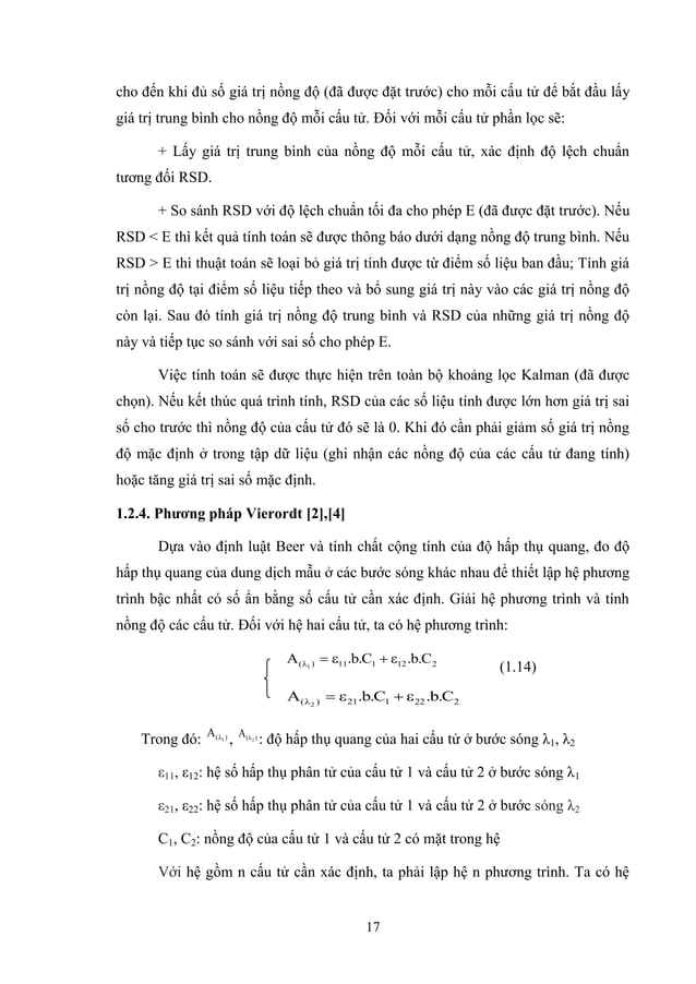 Luận văn: Xác định đồng thời paracetamol và cafein trong dược phẩm bằng phương pháp quang phổ ...