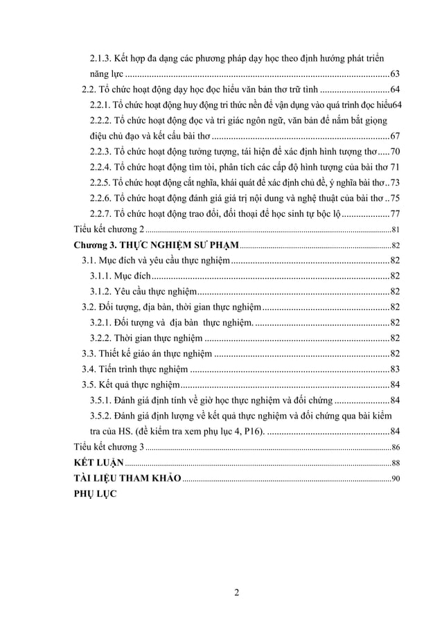 Luận văn: Dạy học đọc hiểu văn bản thơ trữ tình trong trường Trung học phổ thông theo định hướng ...