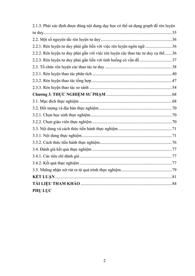 Luận văn: Rèn luyện tư duy cho học sinh trung học phổ thông qua việc sử dụng graph trong dạy học ...