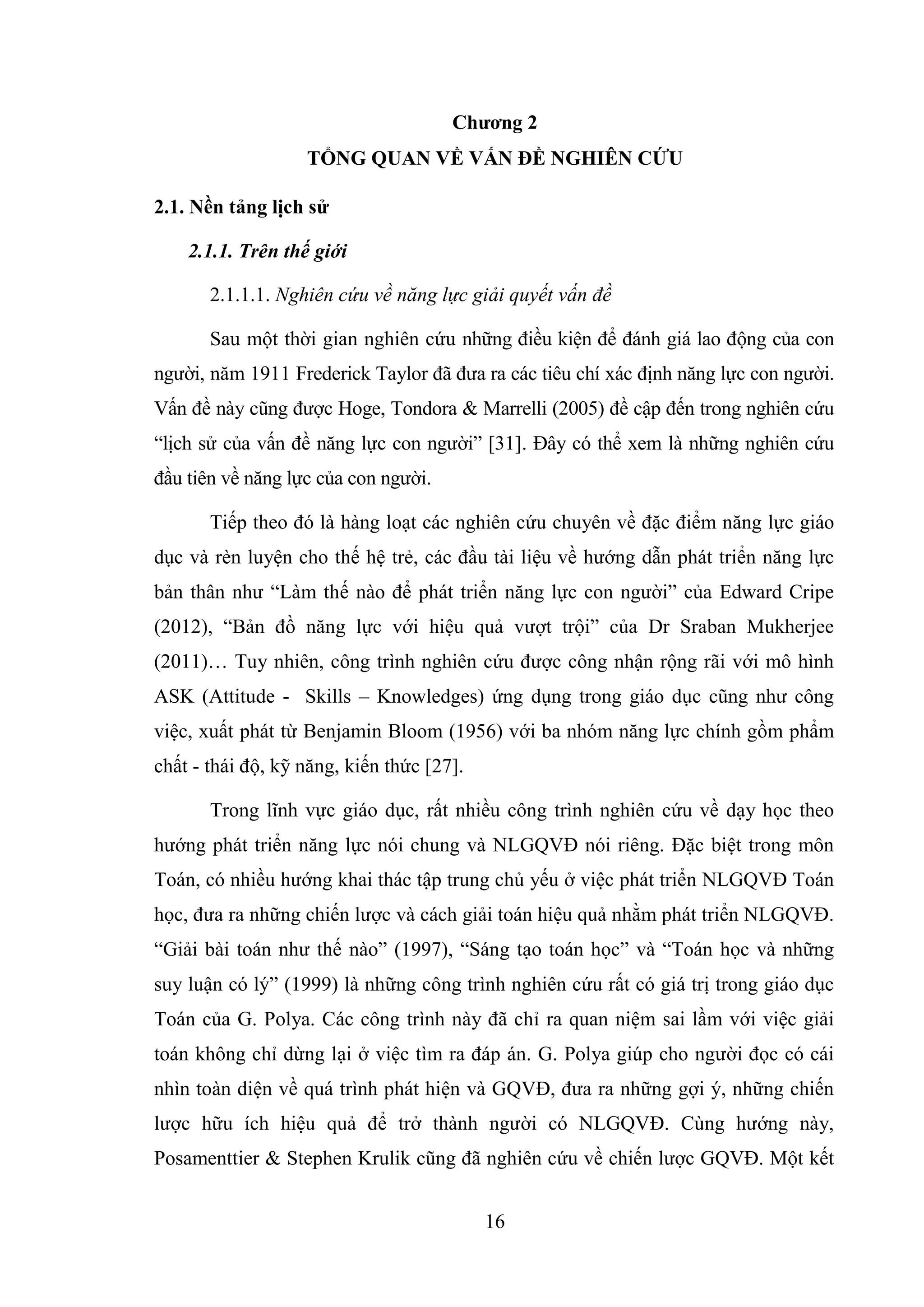 Luận văn: Phát triển năng lực giải quyết vấn đề cho học sinh lớp 4 và 5 | PDF