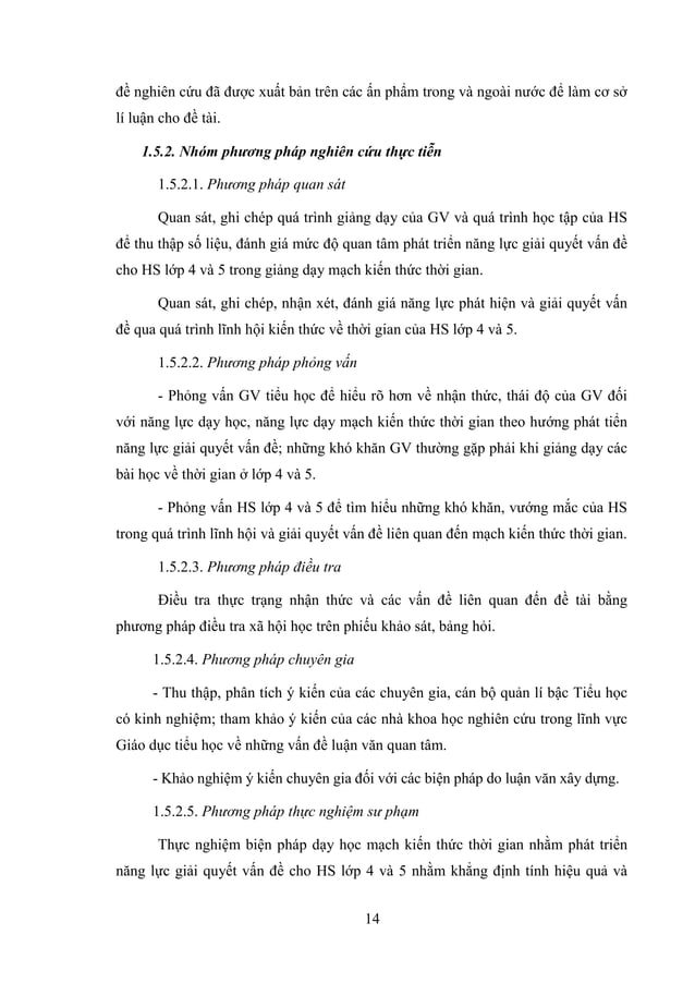 Luận văn: Phát triển năng lực giải quyết vấn đề cho học sinh lớp 4 và 5 | PDF