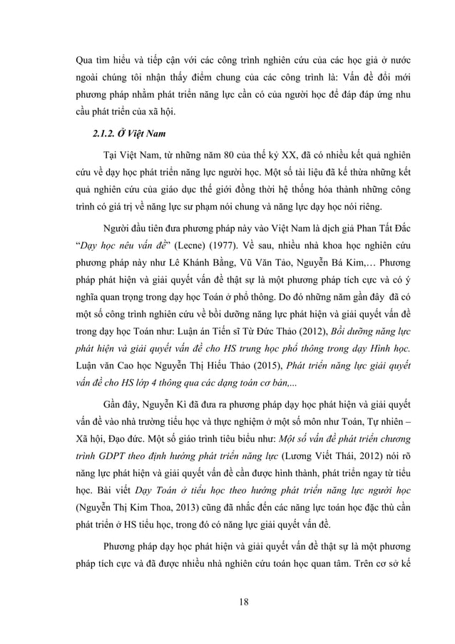 Luận văn: Phát triển năng lực giải quyết vấn đề cho học sinh lớp 4 và 5 | PDF