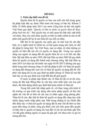 Luận văn: Pháp luật về thừa kế quyền sử dụng đất, HAY | PDF