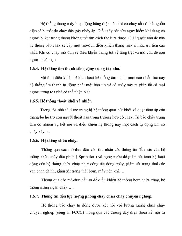 Luận văn: Thiết kế hệ thống báo cháy cho toà nhà Tower, HOT | PDF