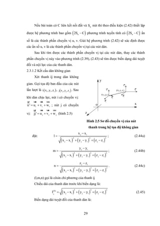 Đề tài: Nội lực và chuyển vị của hệ dàn theo nguyên lý cực trị, HAY | PDF