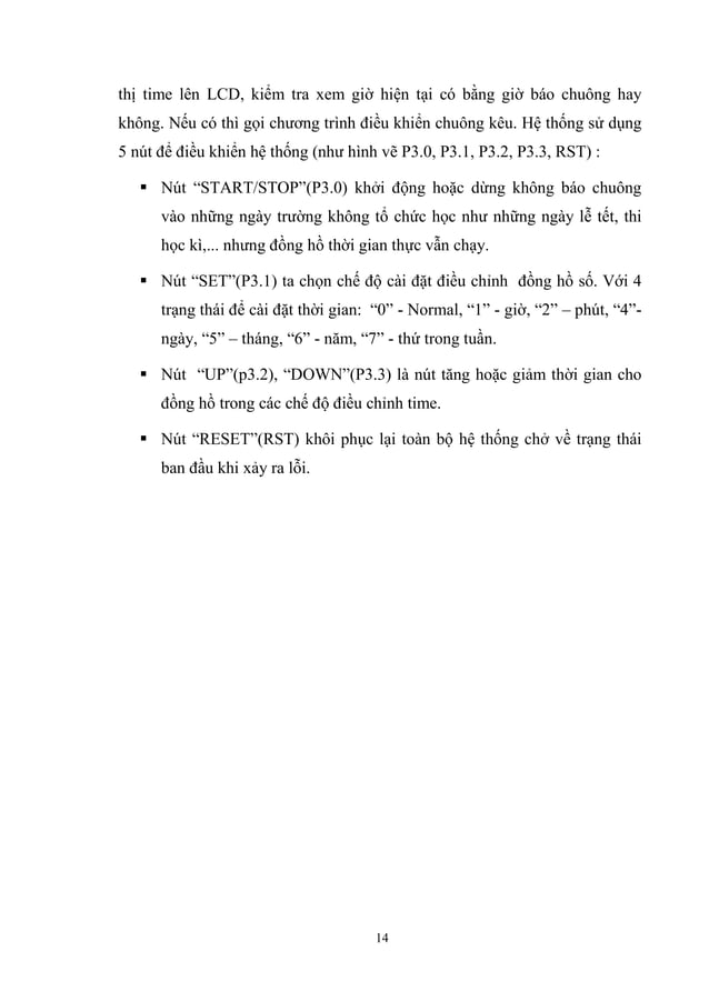Đề tài: Lập trình thiết kế hệ thống chuông báo tại trường học, HAY | PDF