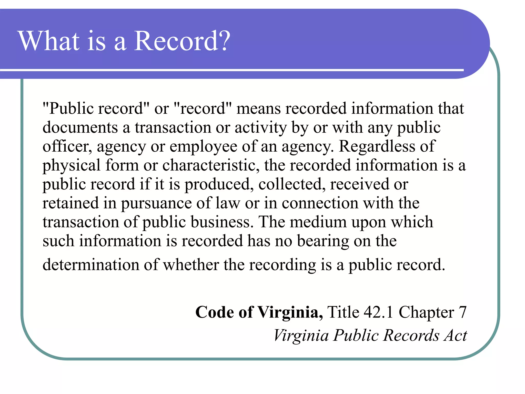 Basic Records Management | PPT