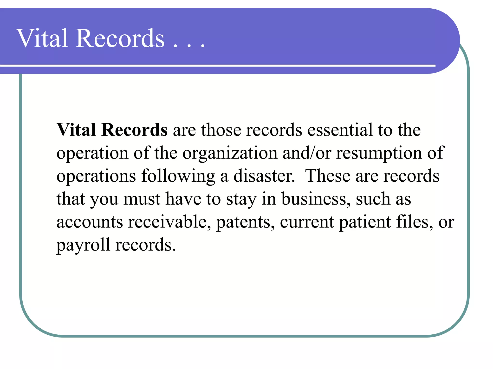 Basic Records Management | PPT