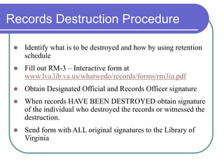 Basic Records Management | PPT