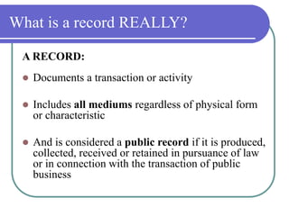 Basic Records Management | PPT