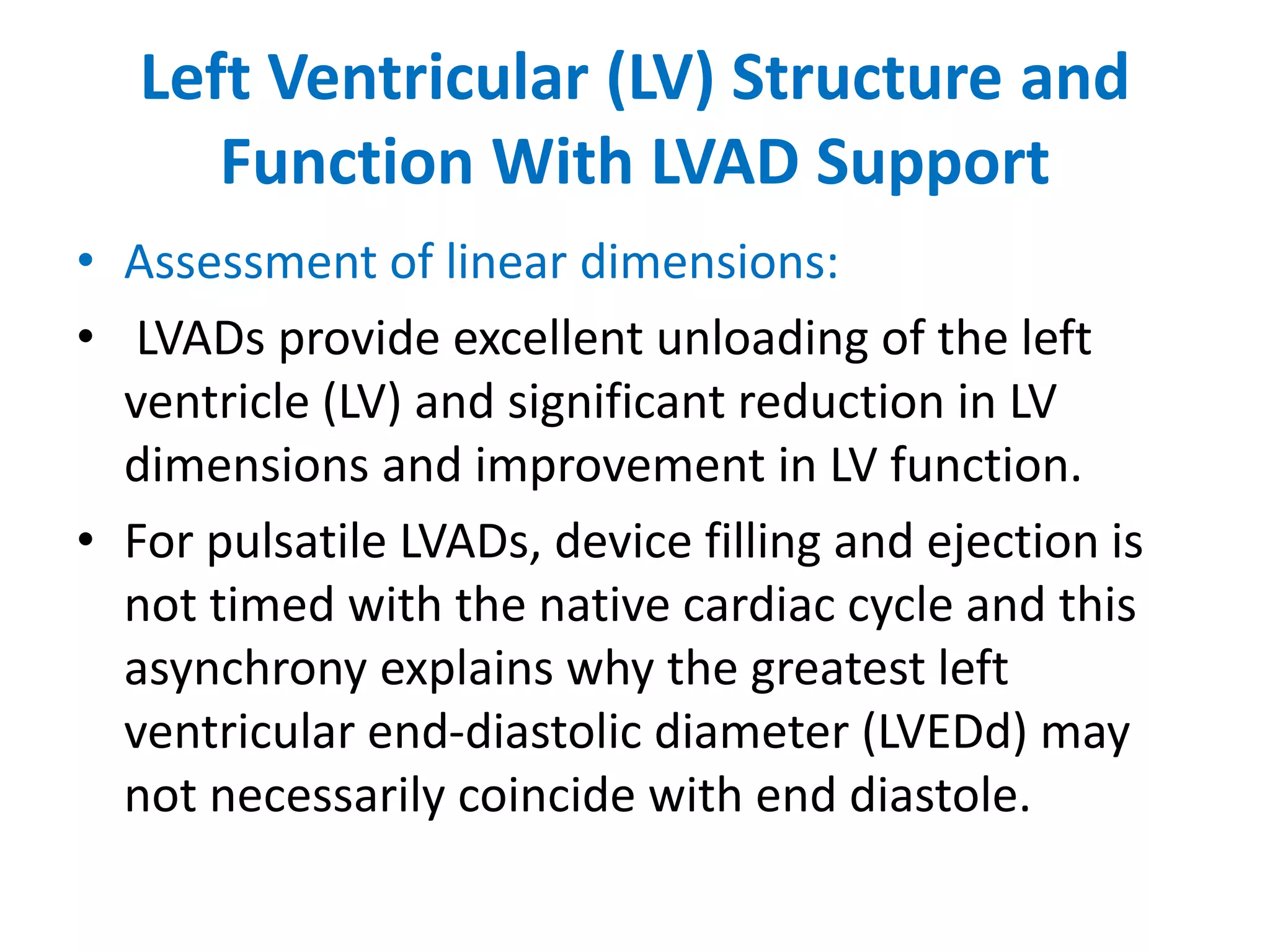 Lvad (left ventricular assist device) echo | PPTX