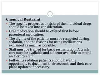 ASSESSMENT AND MANAGEMENT of a VIOLENT PATIENT in a GENERAL WARD | PPTX