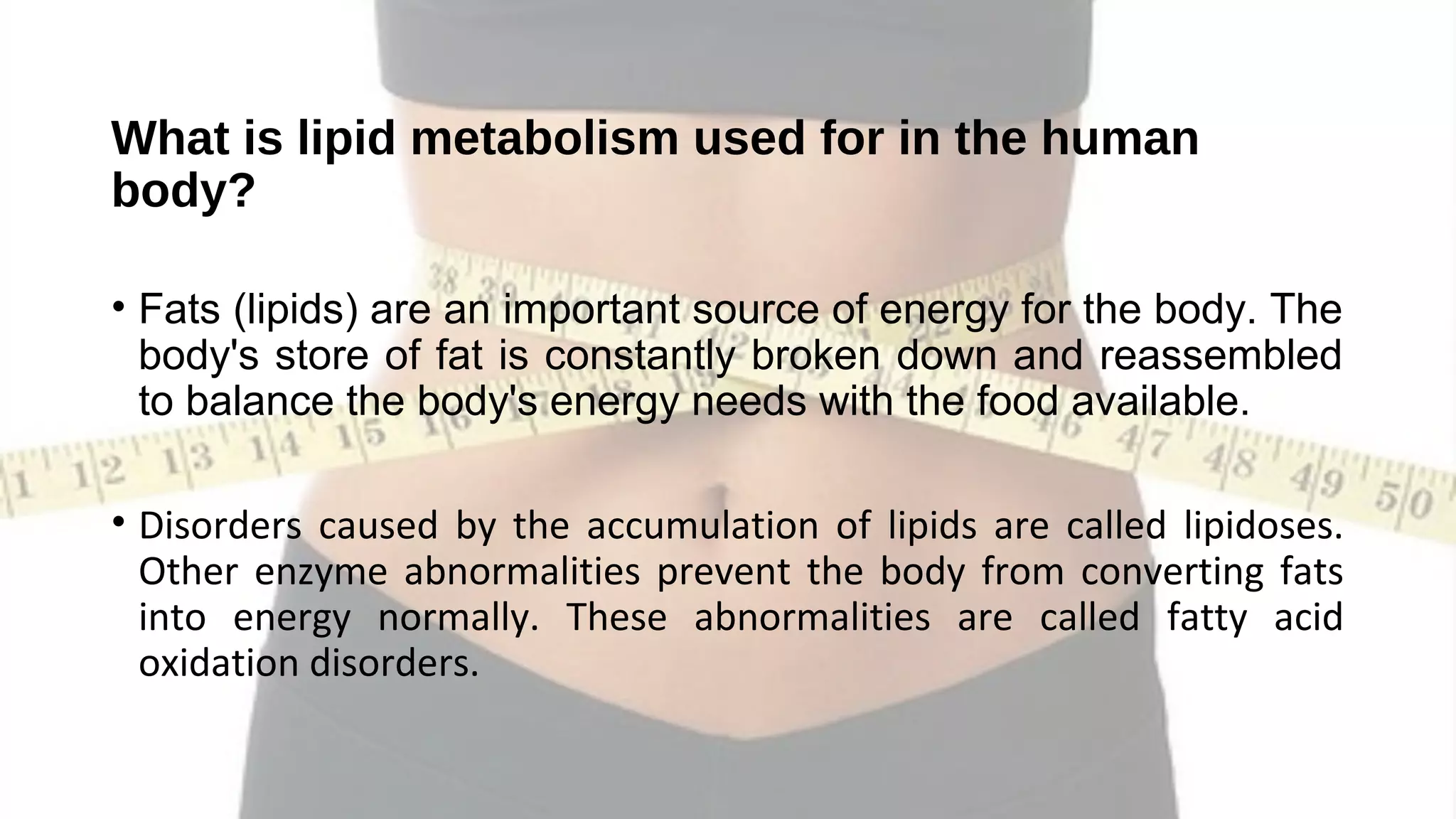Chapter 8 lipid metabolism | PPT