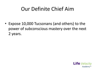 Life Velocity Academy: Think & Grow Rich Class #7 - Power of The ...