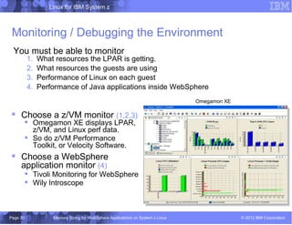 Memory Sizing for WebSphere Applications on System z Linux | PDF