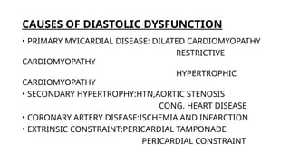 LV diastolic dysfunction explained concisely | PPTX