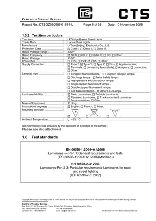 LVD TEST REPORT | PDF
