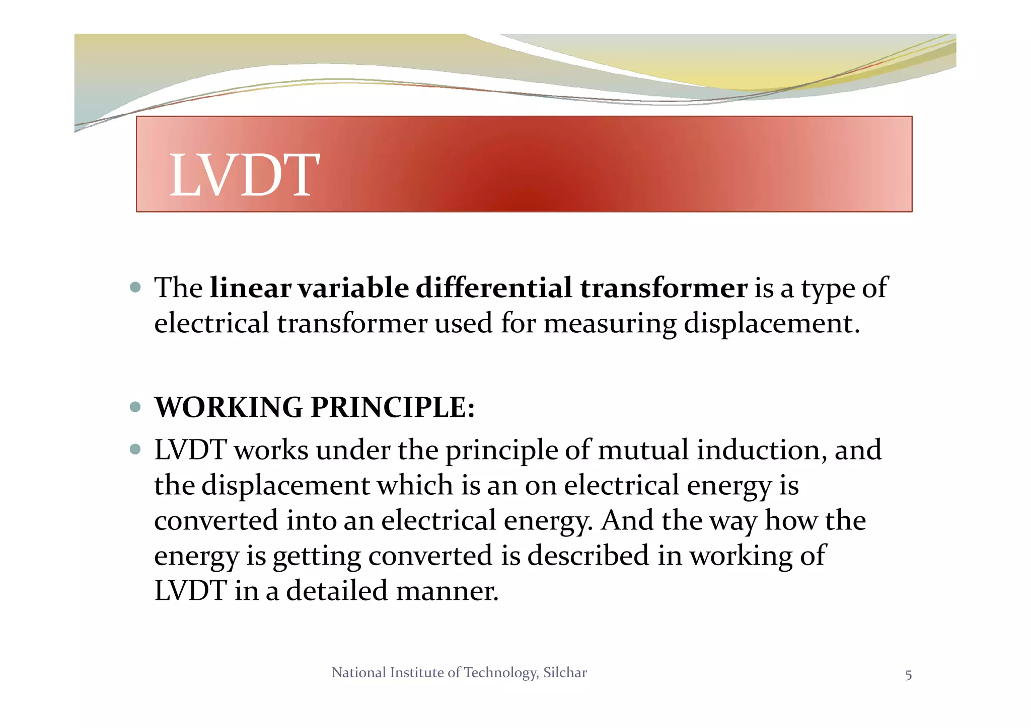 Design Of Transducer To Measure Comparative Rotation In 3d Using Lvdt Pdf